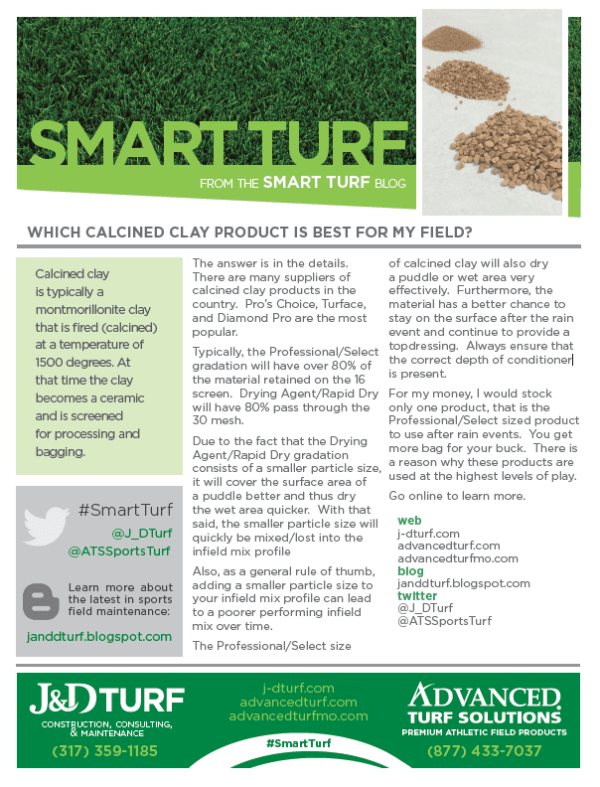 Which Calcined Clay Product Is Best For My Field - Advanced Turf Solutions