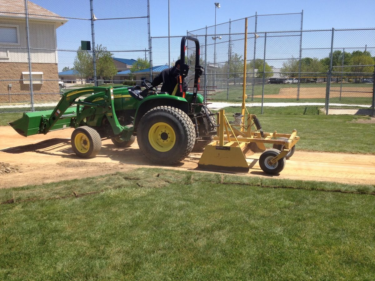 Using a Sod Cutter to Remove an Infield Lip - Advanced Turf Solutions