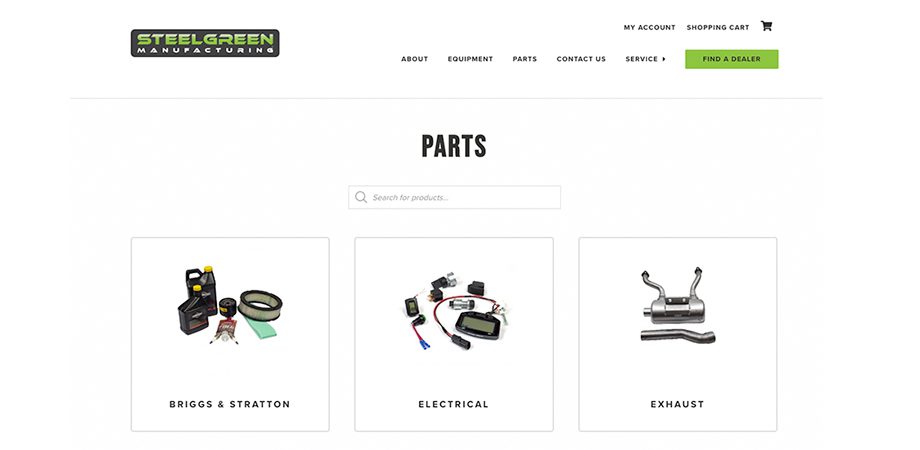 Steel Green Manufacturing Launches Online Parts Store - Advanced Turf ...