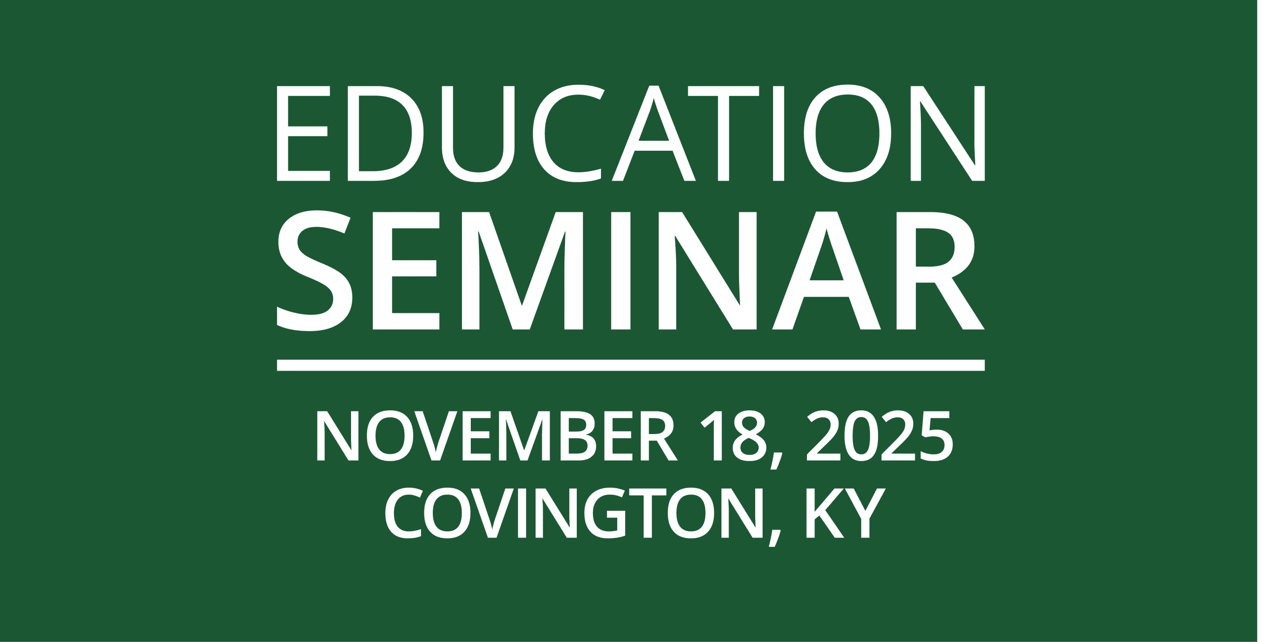 2025-2026 Education Events Covington, KY - Advanced Turf Solutions